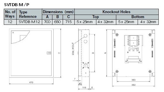 Buy ABB SVTDBM12 12 Way VTPN DB at Best Price in India