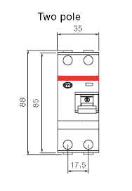 Buy ABB 25A 30mA 2 Pole RCCB at Best Price in India