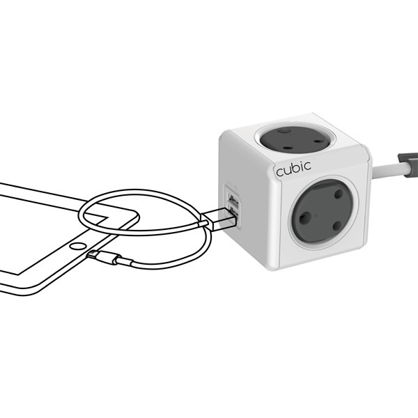 Buy Cubic Power Extension Box (with USB port) at Best Price in India