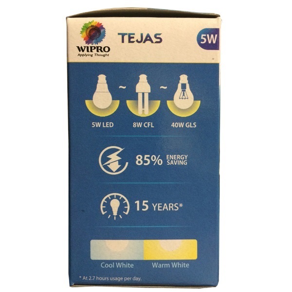 Buy Wipro Tejas 5W LED Bulb at Best Price in India