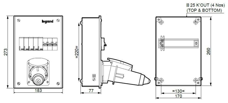 Buy Legrand 507817 20A TP AC Box at Best Price in India