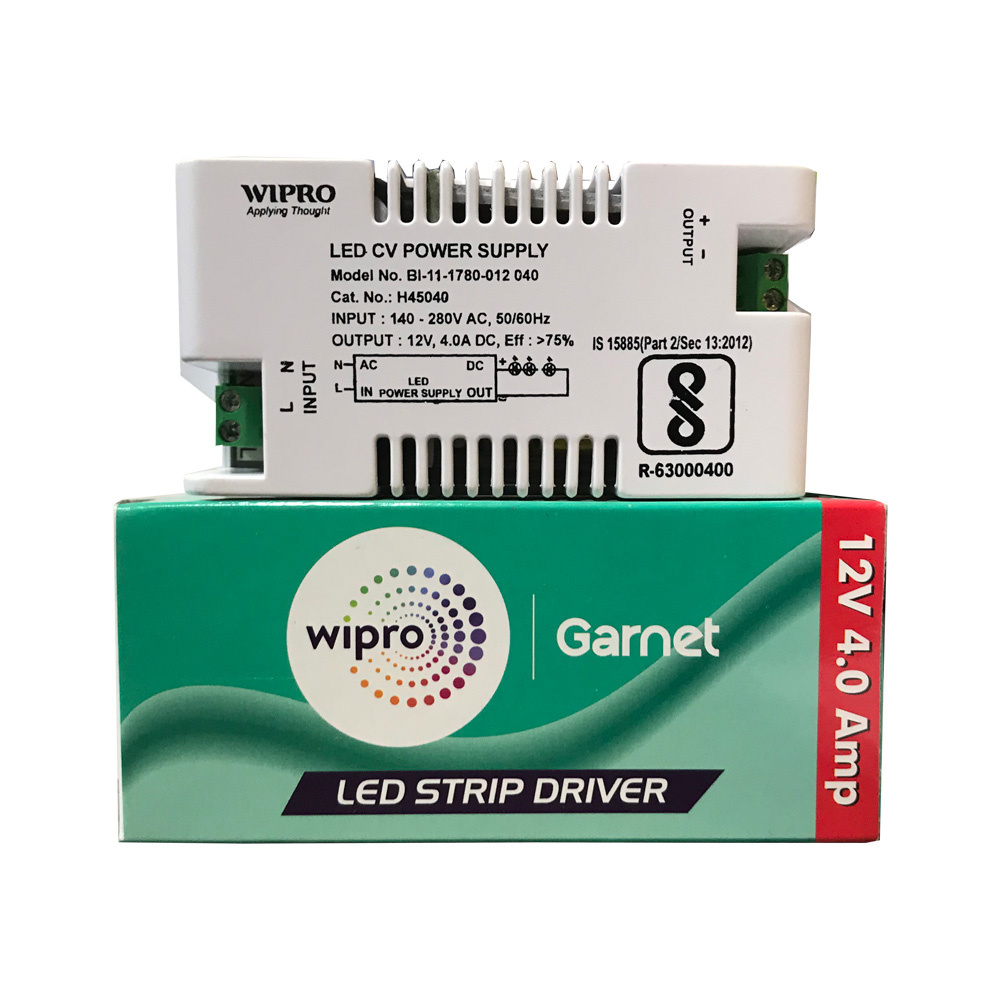 Buy Wipro Garnet 50W IP20 50-50 LED Strip Light with Driver at Best ...
