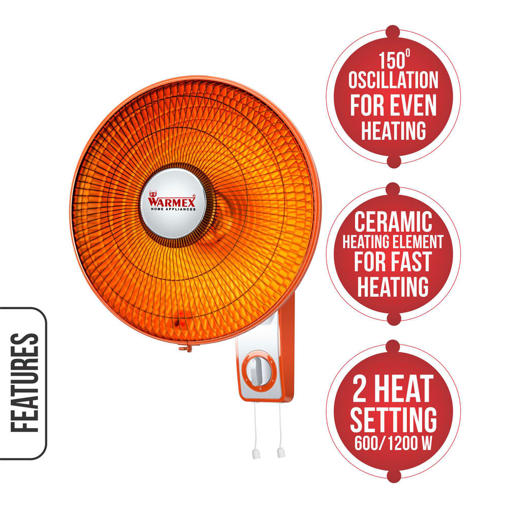 Buy Warmex WM CH-09 Wall Mount Ceramic Heater Online at Low Price in India
