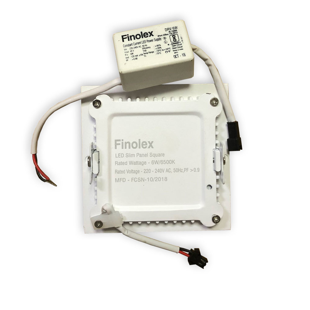 Buy Finolex 6W Square LED Slim Panel at Best Price in India