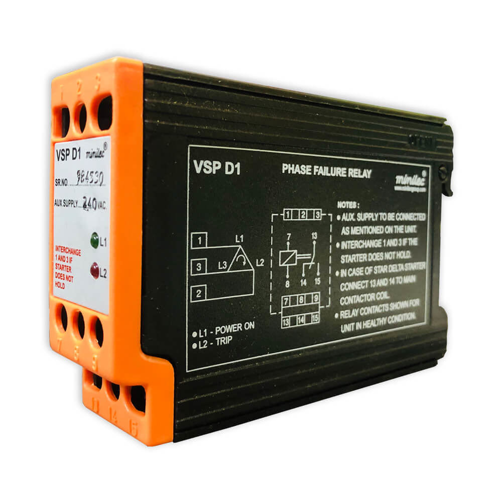 Buy Minilec VSP D1 Phase Failure Relay Online at Low Price in India