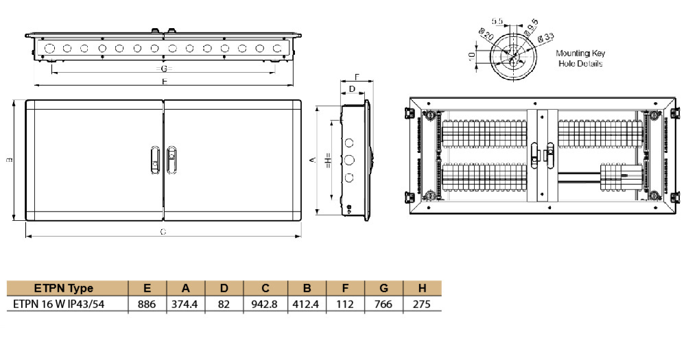 Buy Legrand 607719 16Way TPN DB at Best Price in India