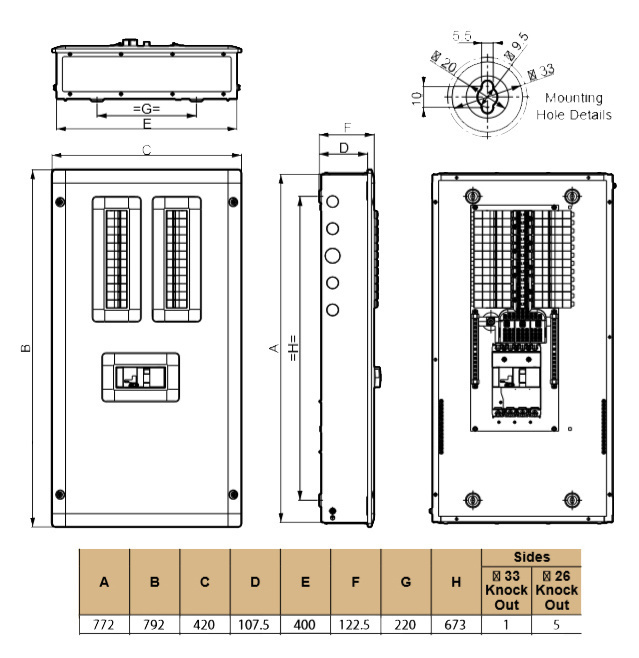 Buy Legrand 607914 8Way DPX160 VTPN MCCB DB at Best Price in India