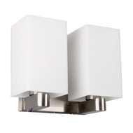 Buy Philips Trunk E-27 (Bulb Base) Double Head White & Silver Wall ...