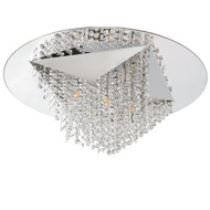 Buy Philips Corona 581886 G-9 (Bulb Base) Chrome Pendant Chandeliers ...