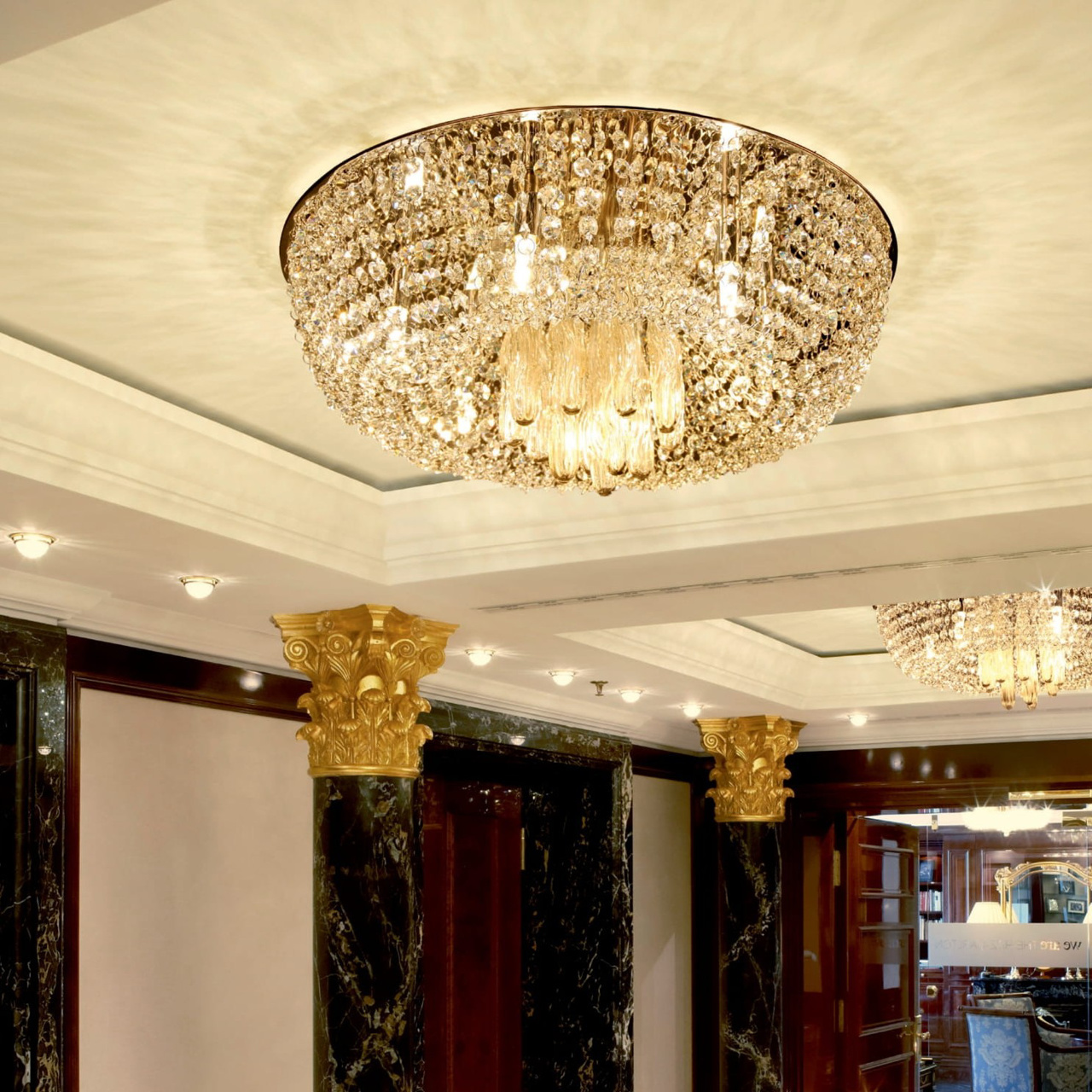 Buy Philips Chalice 581906 G-9 (Bulb Base) Chrome Ceiling Chandeliers ...