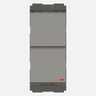 Buy Norisys Cube C2230.02 16A 1 Way + 2 Way 1 Module Grey Twin Switch ...