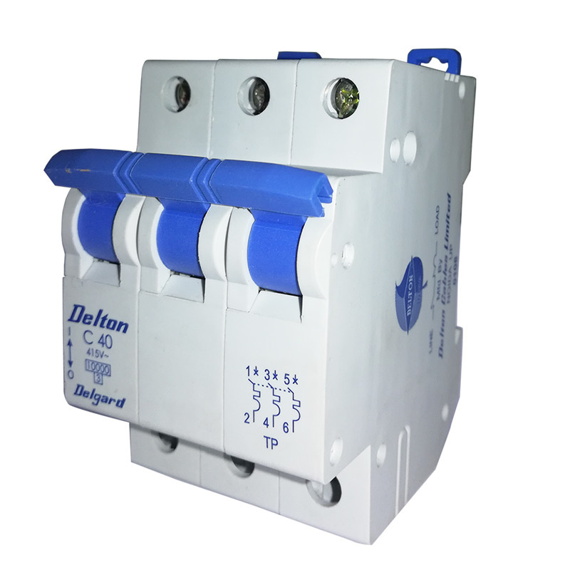 Buy Delton 40A C-Curve 10kA 3 Pole MCB at Best Price in India