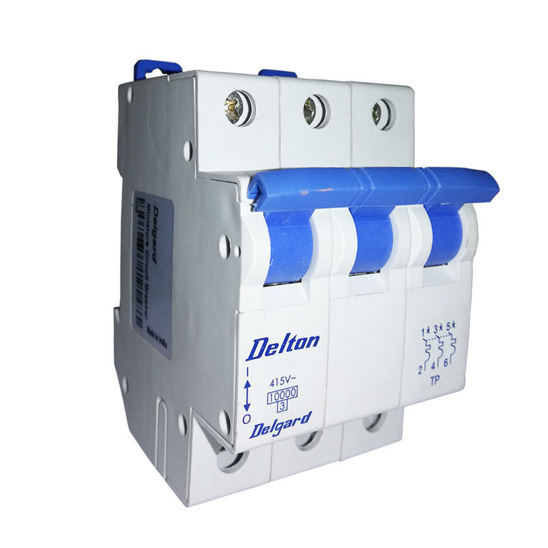 Buy Delton 63A C-Curve 10kA 3 Pole MCB at Best Price in India