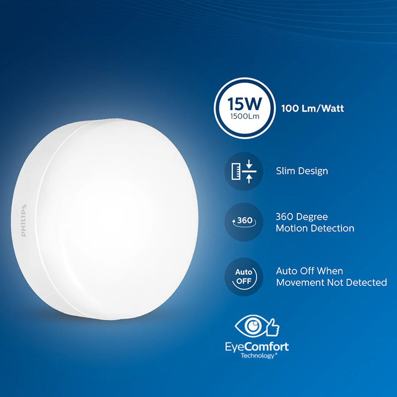 Buy Philips Full Glow 15W Round LED Surface Light with Motion Sensor Online